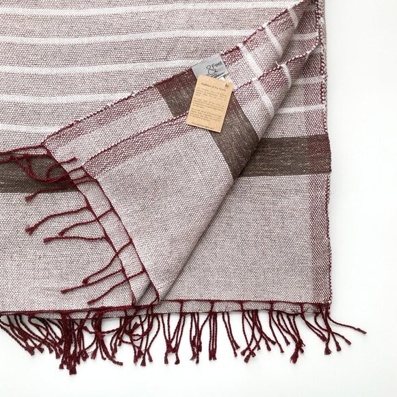 Scents & Feel Miami | Bedding | Hammam Fouta Throw Blanket Linen Bamboo ...
